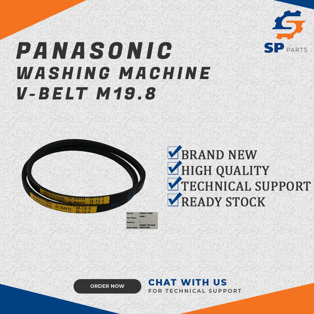 (ORIGINAL) PANASONIC WASHING MACHINE V-BELT M19.8 | Shopee Malaysia