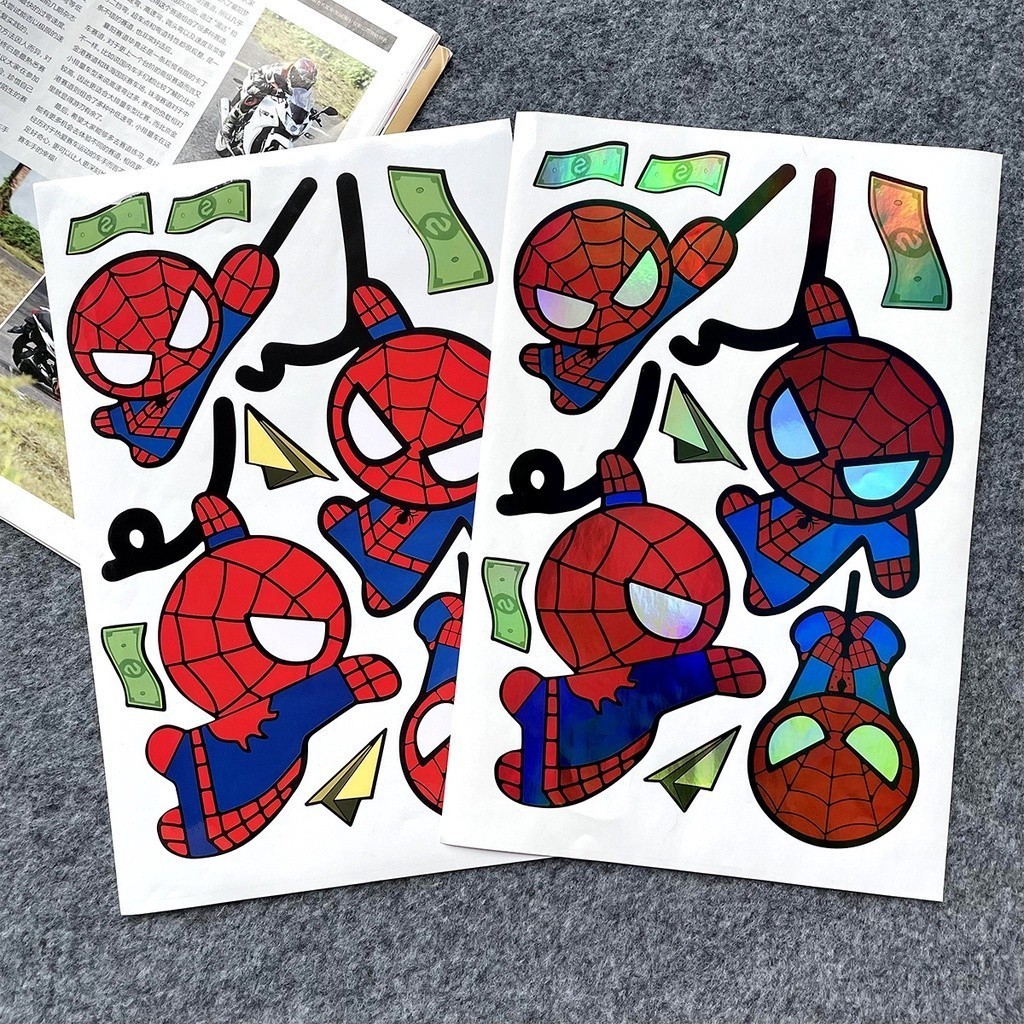 A4 Size Marvel Spider Man Car Sticker Decor Automobile Body Window ...
