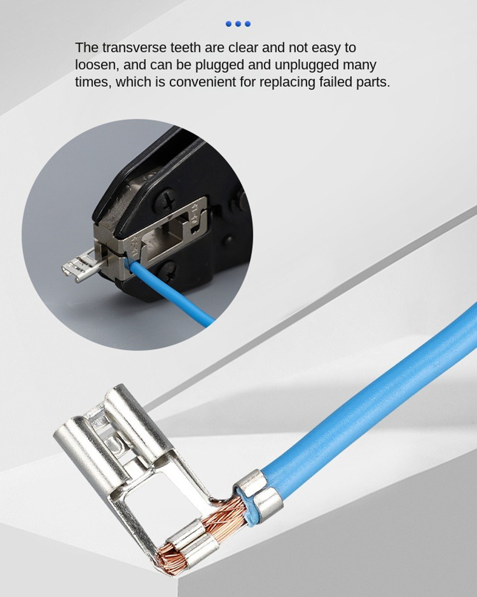 Flag type plug spring Female Terminal 6.3mm/4.8/2.8mm right Angle L ...