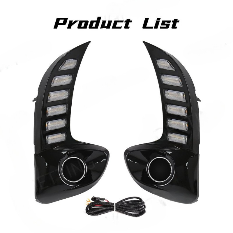 Vgetting For Toyota Yaris Vios 2020 2021 2022 LED Daytime Running Light DRL Front Bumper Fog ...