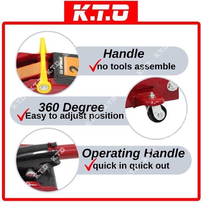 2 Ton Hydraulic Floor Jack Repair Tools Lifting Car Tyre Change Tool ...