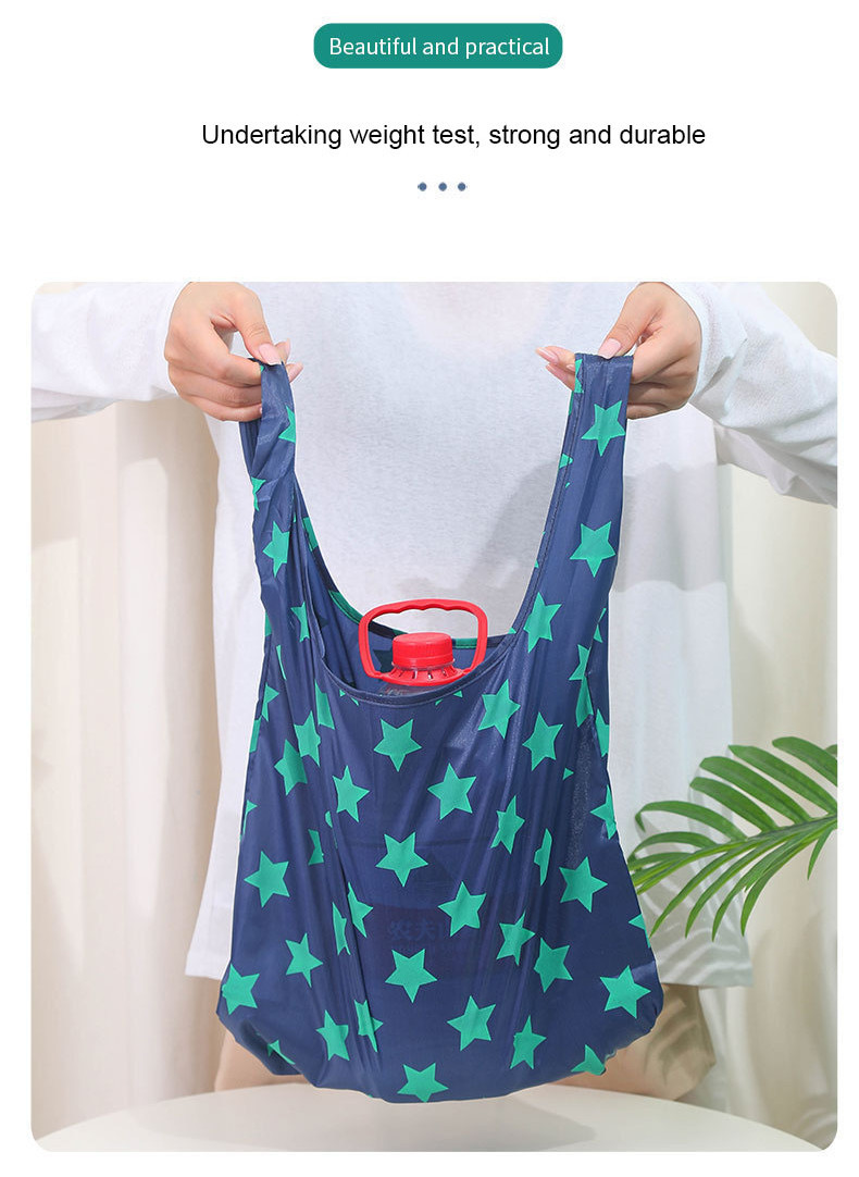 Foldable Recycle Bag Waterproof Storage Pouch Reusable Grocery Bag ...