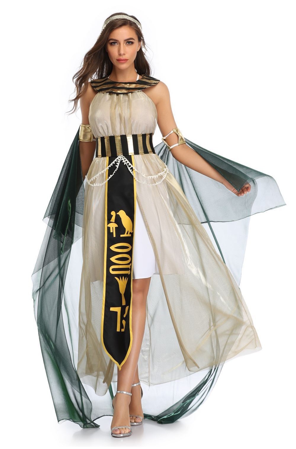 Egyptian Pharaoh Cleopatra Greek Mythology Goddess God Costume Cosplay ...
