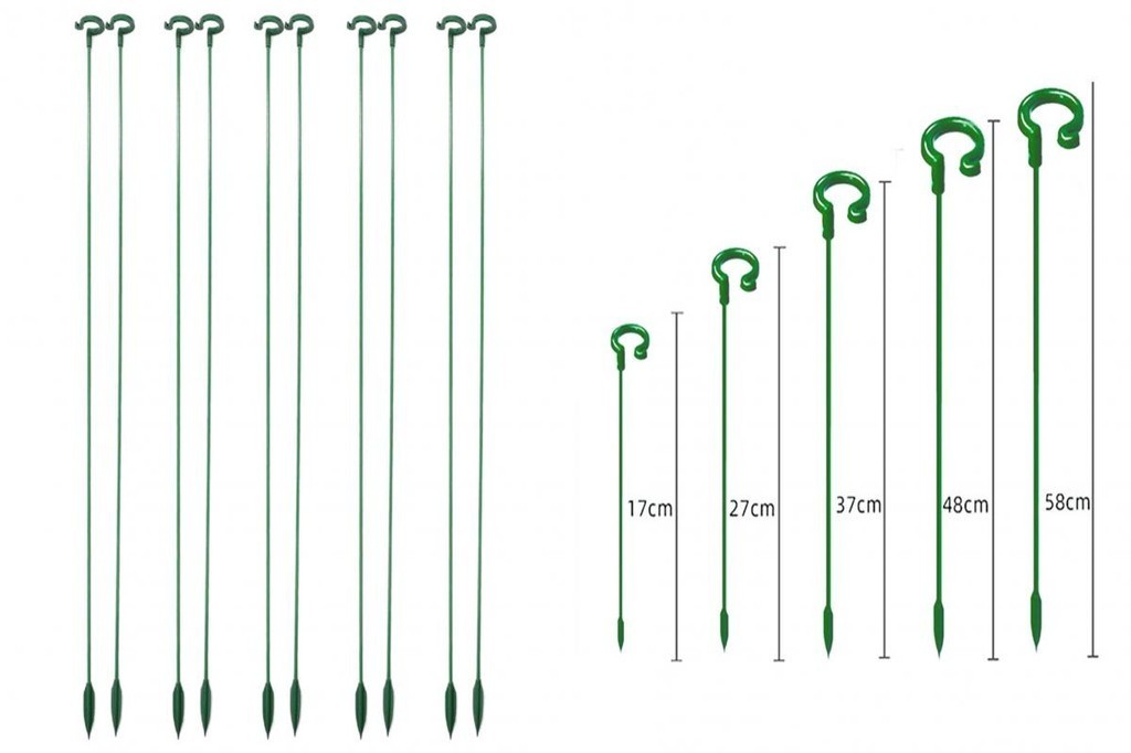 Flower Pot Stand Stem Plant Growth Aid 10pcs Plant Support Stakes with ...