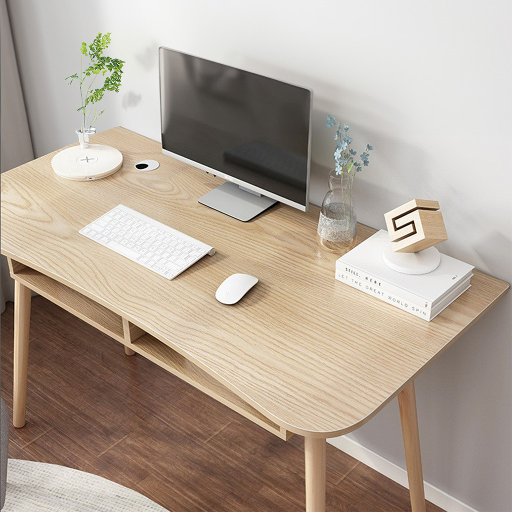 Nordic computer desk desktop home simple solid wood desk simple modern ...