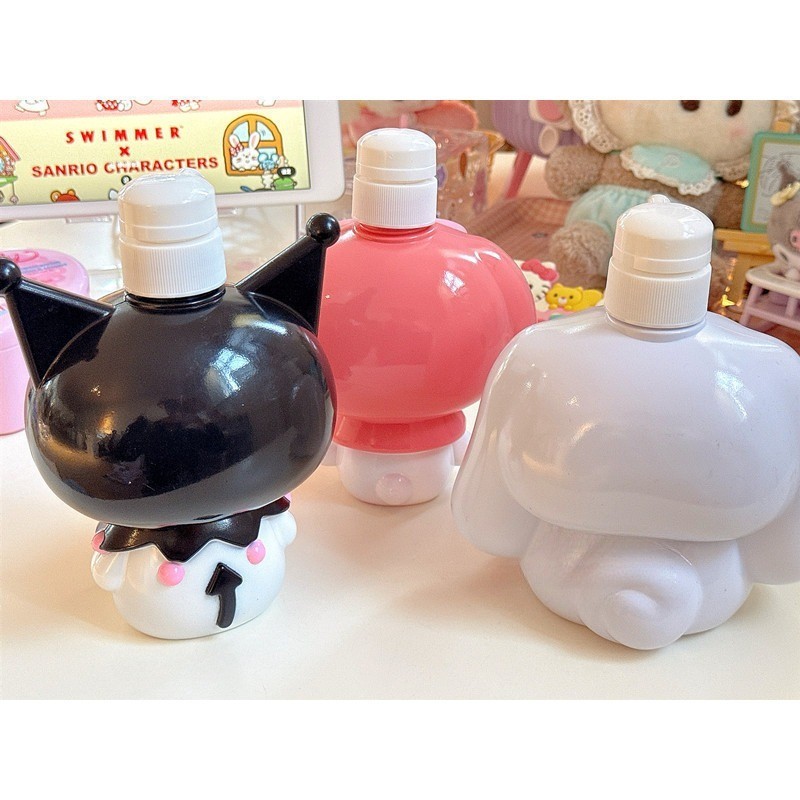 KT Soap Bottle Kuromi Melody Liquid Soap Dispenser Refillable Empty ...