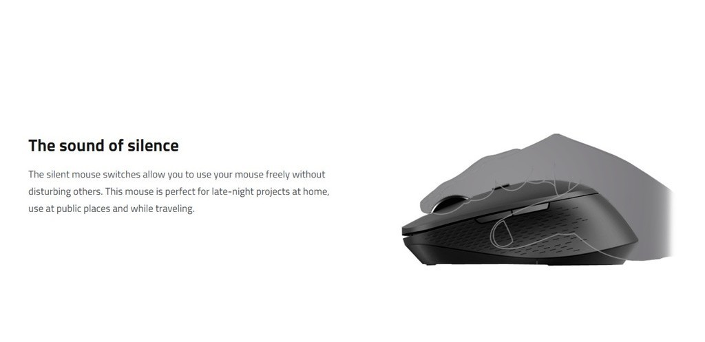 RAPOO M300 SILENT MULTI-MODE WIRELESS MOUSE - DARK GREY | Shopee Malaysia
