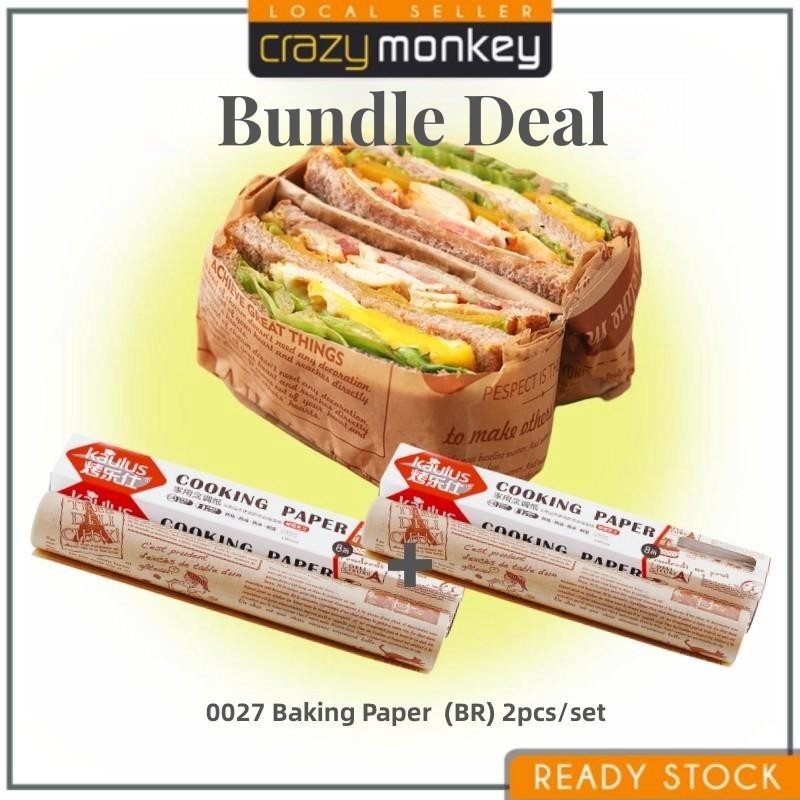 Crazy Monkey 🍌Sandwich Paper Wax Paper Food Wrapping Grease Resistance ...