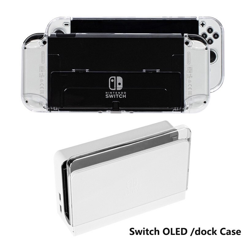 Transparent PC Cover for Nintendo Switch OLED Console Protection Case ...