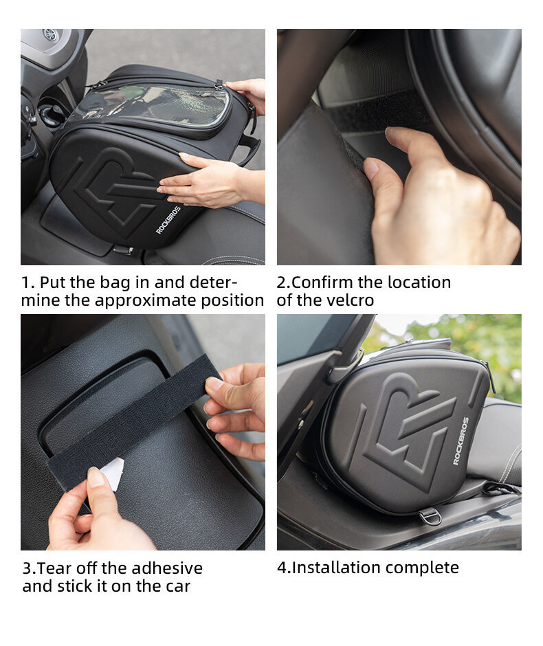 【MY Delivery】ROCKBROS Motor Fuel Tank Bag Hard Sheel Pedal Motorcycle ...