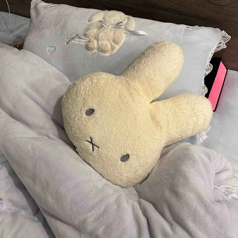 High Quality Soft Fluffy Miffy Bunny Shaped Cartoon Bolster - Cute ...