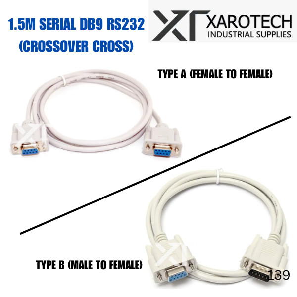 1.5M Serial DB9 RS232 9-Pin Female to Female/Male To Female Extension ...