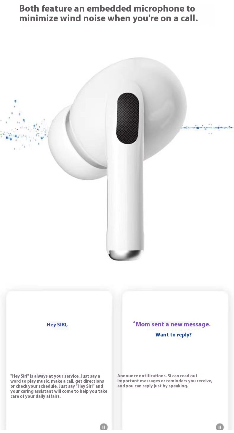 2024 New Color Screen Touch A9pro Bluetooth Earphones with Noise ...