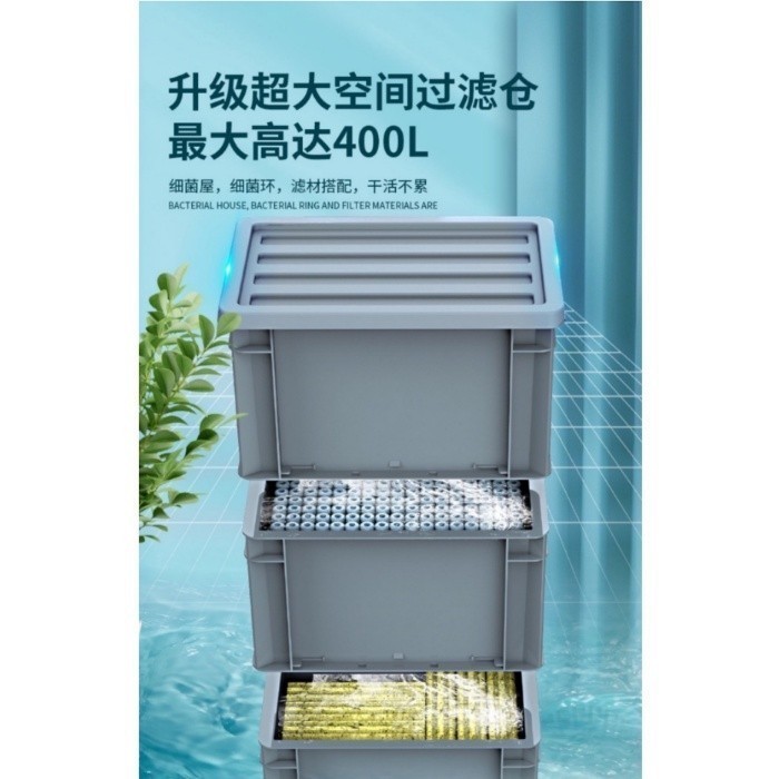 YEE Filtration Water System for Aquarium Canister Filter Box 2-Layers ...