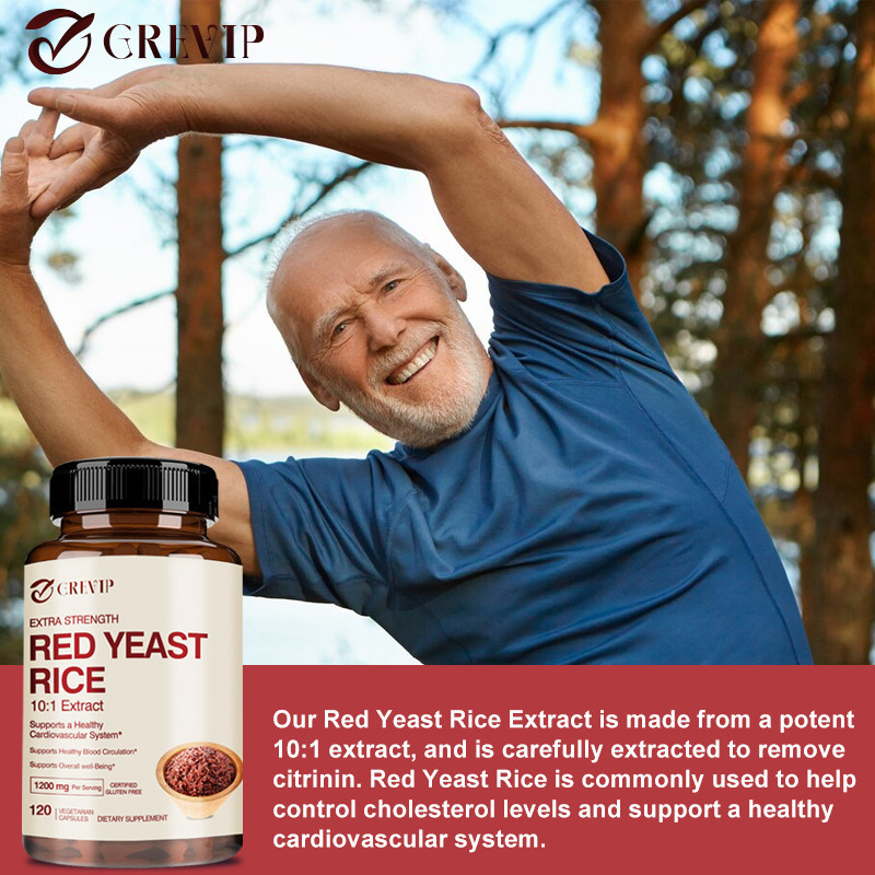 CREVIP Organic Red Yeast Rice Powder, powerfully supporting ...