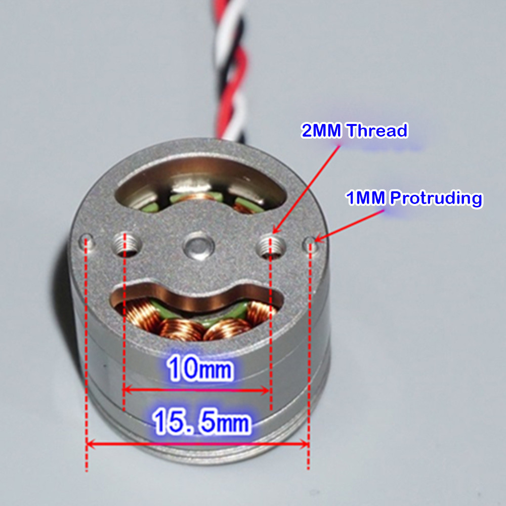Micro 1406 HM Brushless Motor 2-3S 2200KV Mini RC Quadcopter Drone ...