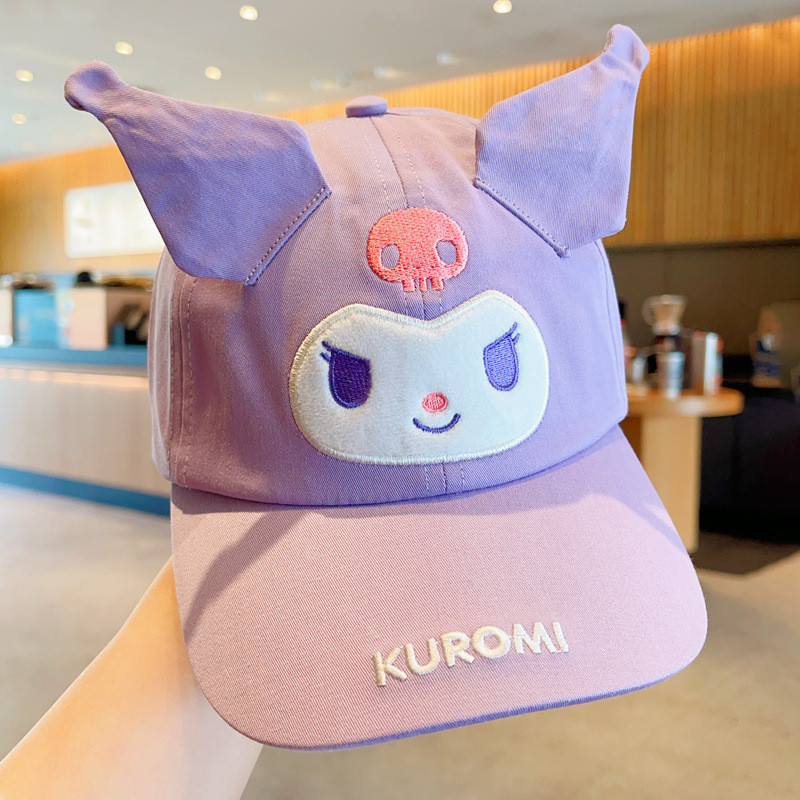 Kawaii Sanrio Kuromi Children's Baseball Cap Anime Summer New Shade ...