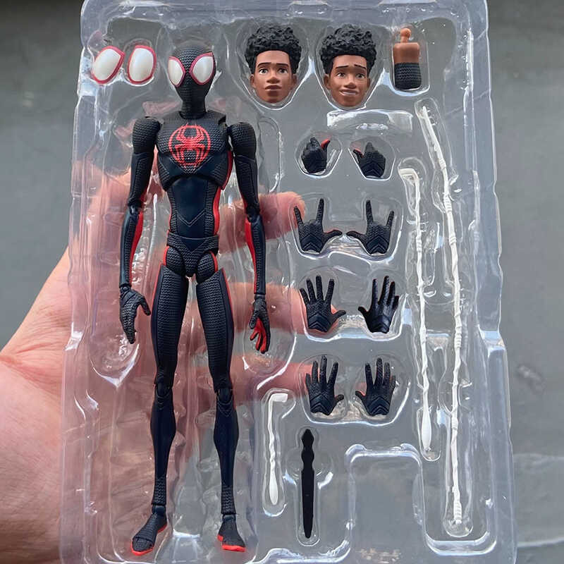 SHF Miles Morales Gwen Stacy Action Figures Spider Across The Spider ...