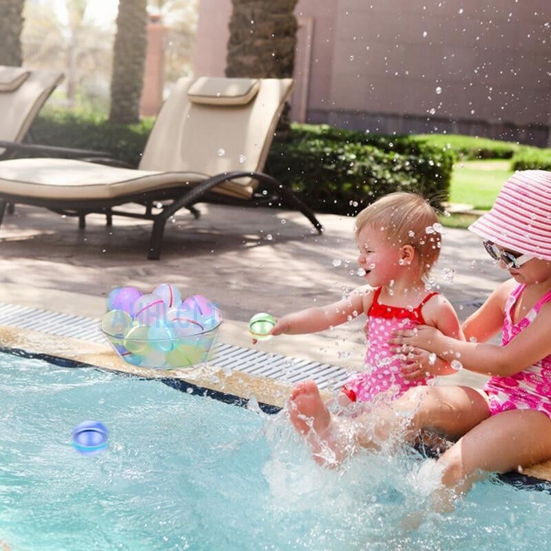 Reusable Water Splash Balls Magnetic Type Water Balloons Absorbent Ball ...