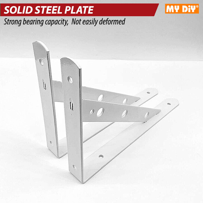 MYDIYHOMEDEPOT - 2PCS REMOVABLE L BRACKET SUPPORTER / L SHAPE BRACKET ...