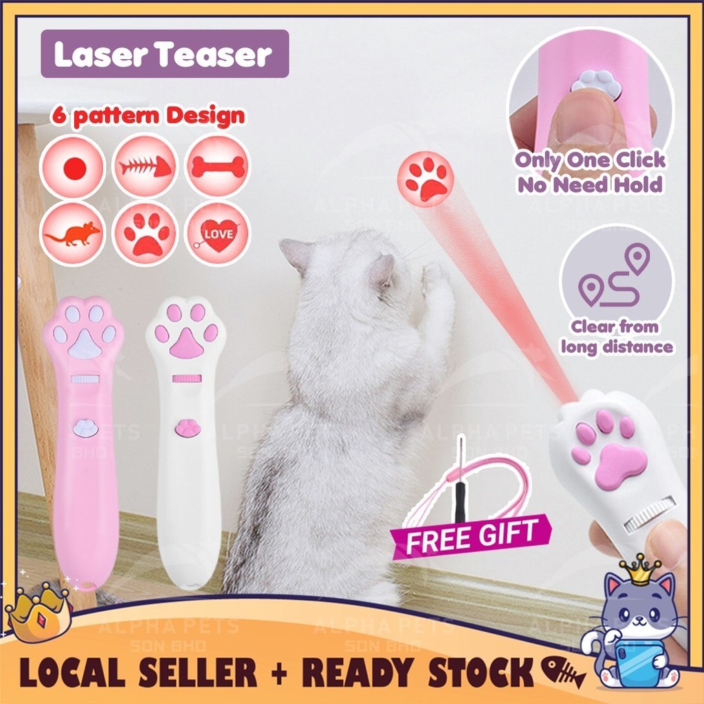 CATQUEEN Cat Laser Paw Pet Toy Flashlight Cat Stick Cat Toy Cat Laser ...