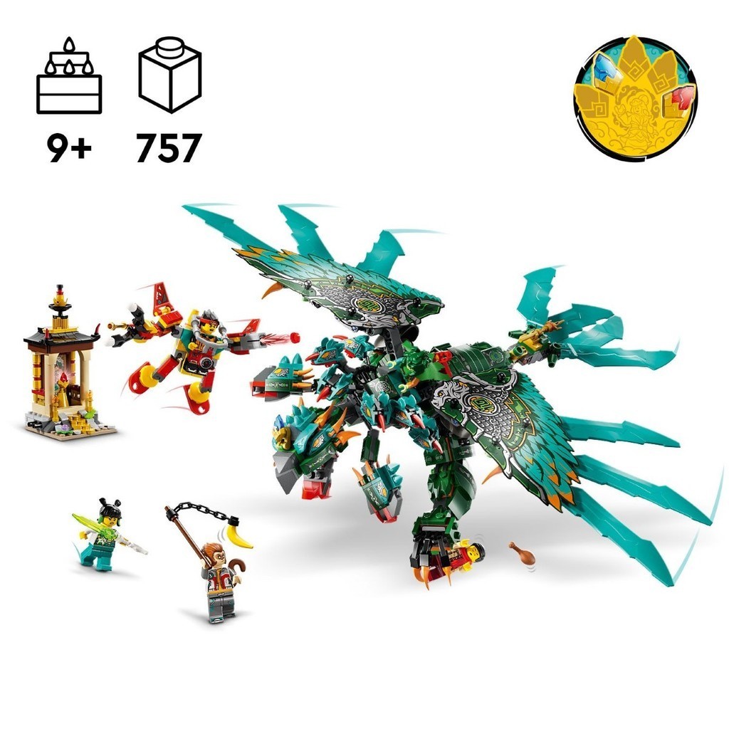 LEGO 80056 Monkie Kid Nine-Headed Beast Building Toy Set (757 Pieces ...