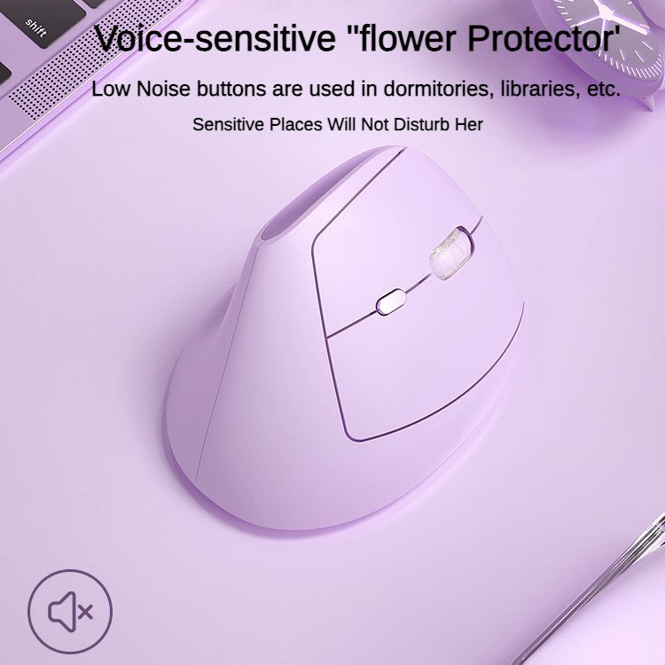 Bow MD190 mini Vertical Mouse Dual Mode 2.4g Wireless Bluetooth Laptop Portable Silent Universal ...