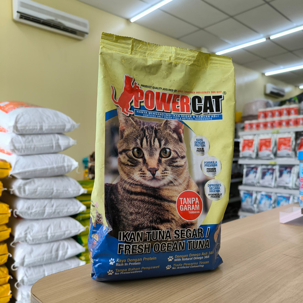[1.3KG] POWERCAT FRESH OCEAN TUNA | MAKANAN KUCING | CAT FOOD | IKAN ...