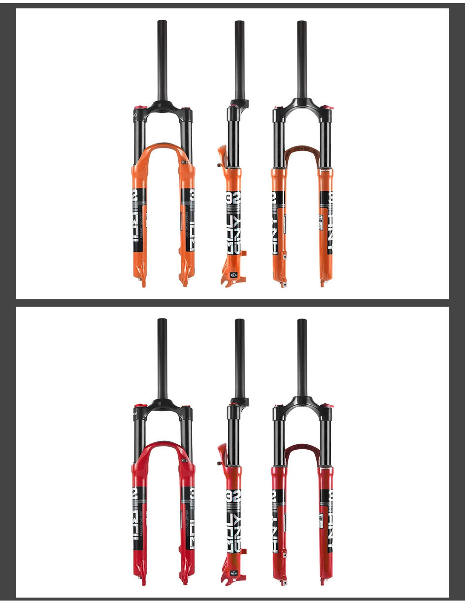 BOLANY Bike Fork Colorful Bicycle Front Suspension 27.5er 29er Air Oil ...