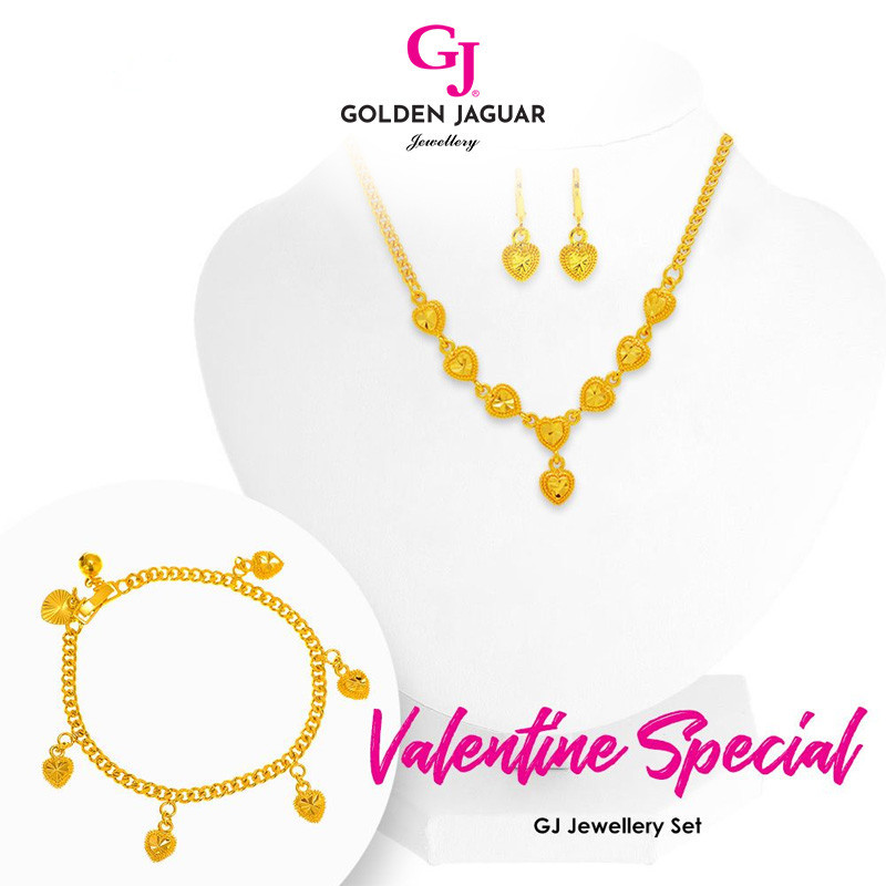 GJ Jewellery Emas Bangkok Emas Korea 24K Gold Plated Set Valentine ...