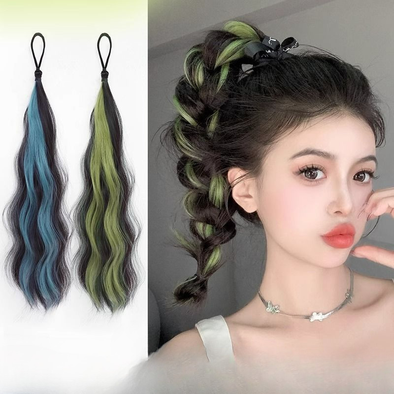 [Magpie] Simulated hair braids, highlighted ponytail, dopamine twists ...