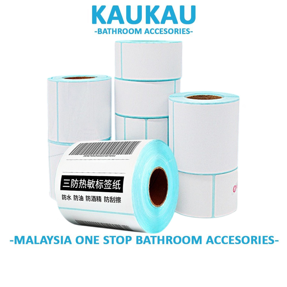 KAUKAU Thermal Label II Label Thermal Paper Label Roll Logistic Barcode ...