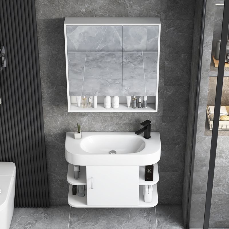 Nordic Minimalist Style Multi Layer Solid Wood Hand Washing Bathroom ...