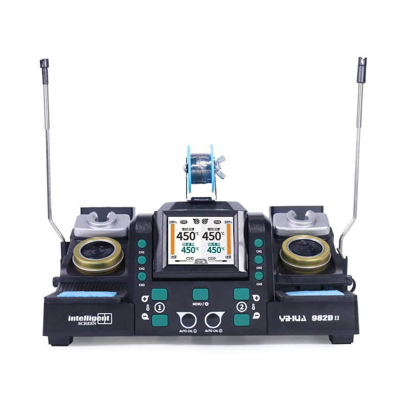 YIHUA 982D-II 2-in-1 Precision Soldering Station LCD Digital Display ...