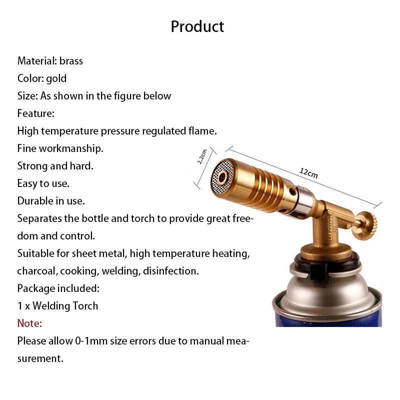 High Temperature Brass Mapp Gas Torch Ignition Brazing Solder Welding ...