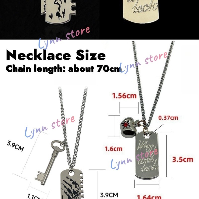 LOVE AND DEEPSPACE CALEB Necklace Intaglio/Relief Carving "When U Come ...