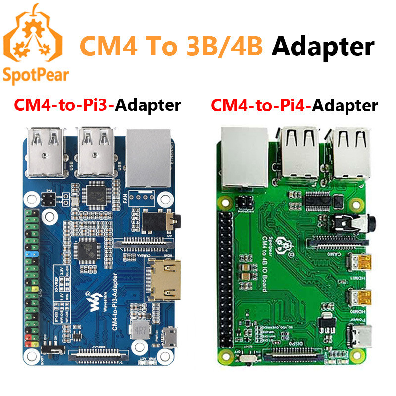 Raspberry Pi CM4 to 3B 4B Adapter expansion board Compute module 4 IO Board Compatible with Pi3 ...