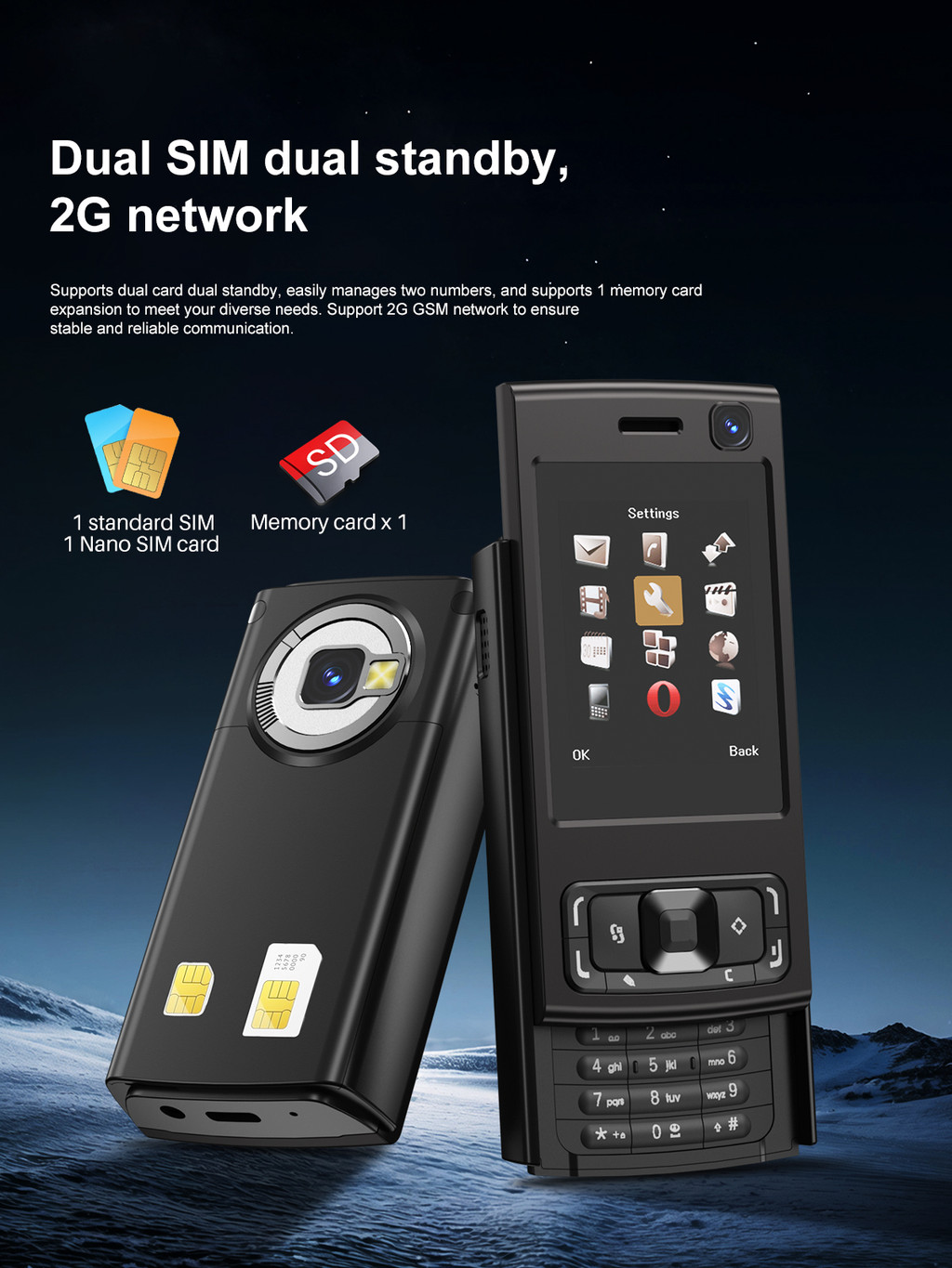 SERVO N95 Pro New Slider Mobile Phone Dual SIM Bluetooth Magic Voice ...