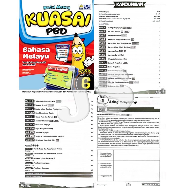 MODUL AKTIVITI KUASAI PBD TAHUN 6 KSSR 2025 UASA | PENTAKSIRAN FORMATIF DAN SUMATIF - PENERBIT ...