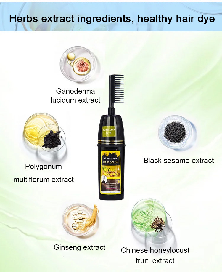 Carthaea Herbal Black Hair Dye for a Refreshing Look | Shopee Malaysia