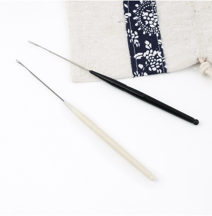 Plastic Handle Ultra-fine Crochet Lace Crochet with Hook Antique Pearl ...