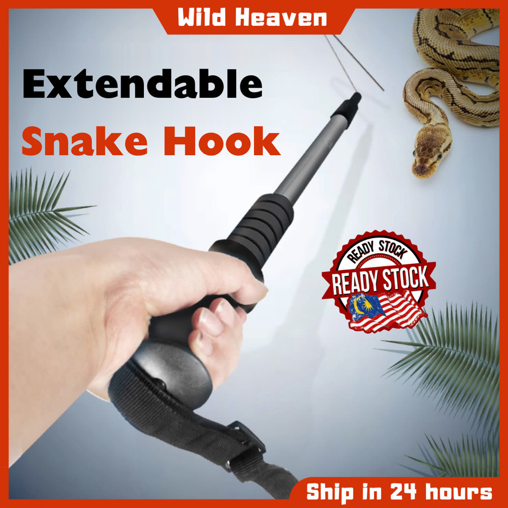 Adjustable Telescopic Stainless Steel Snake Reptiles Capture Hook ...