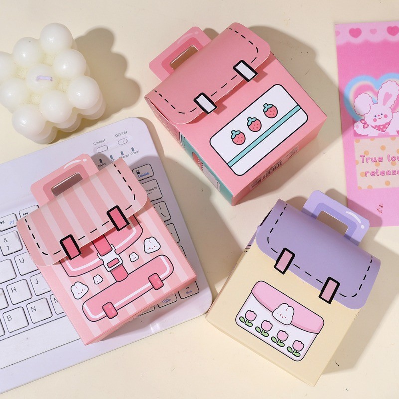 Schoolbag Shaped Candy Box - Foldable Storage Casket - Birthday Gift ...