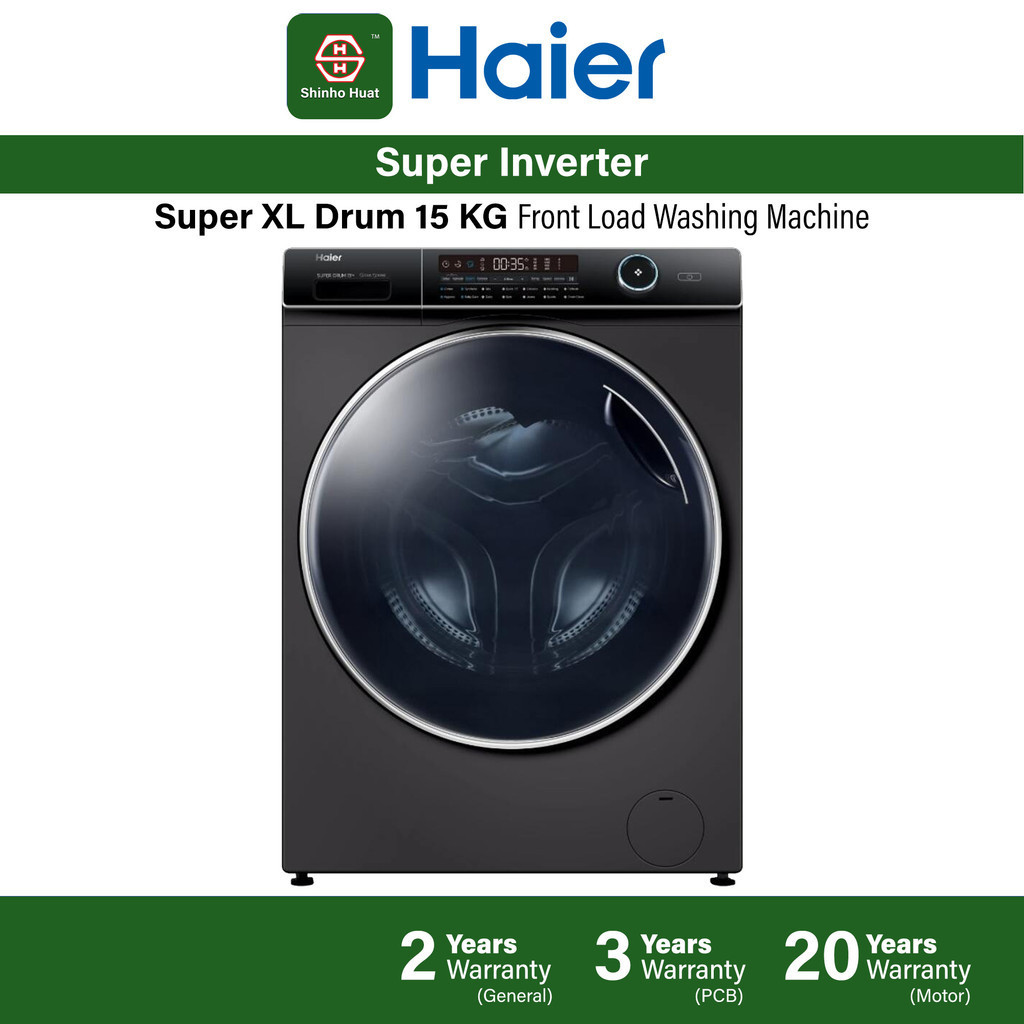 Haier 15kg Super XL Drum Front Load Washing Machine Super Inverter ...
