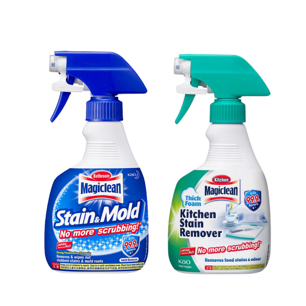 Kao Magiclean Stain & Mold Trigger Spray 400ml Bathroom Kitchen Cleaner ...
