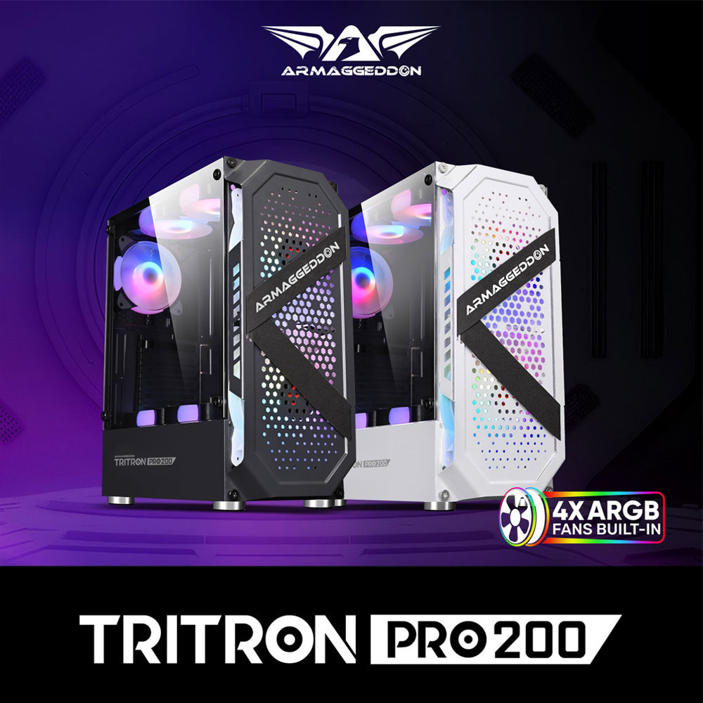 Armaggeddon Tritron PRO 100 / 200 ATX PC Gaming Casing Chassic | Free ...