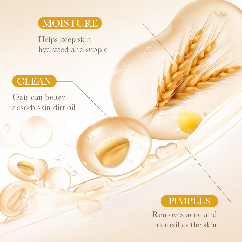 BIOAQUA Rice Raw Pulp Peel-Off Mask Detoxification Reduce Acne Remove ...