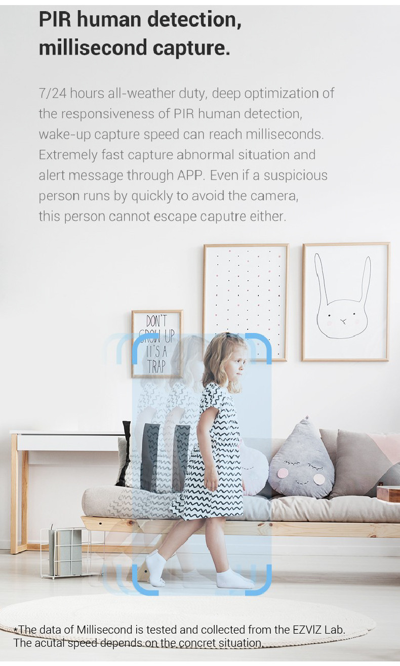 Ezviz CB2 2MP Full HD 1080P Two Way Talk Motion Detection Wi-Fi Battery ...