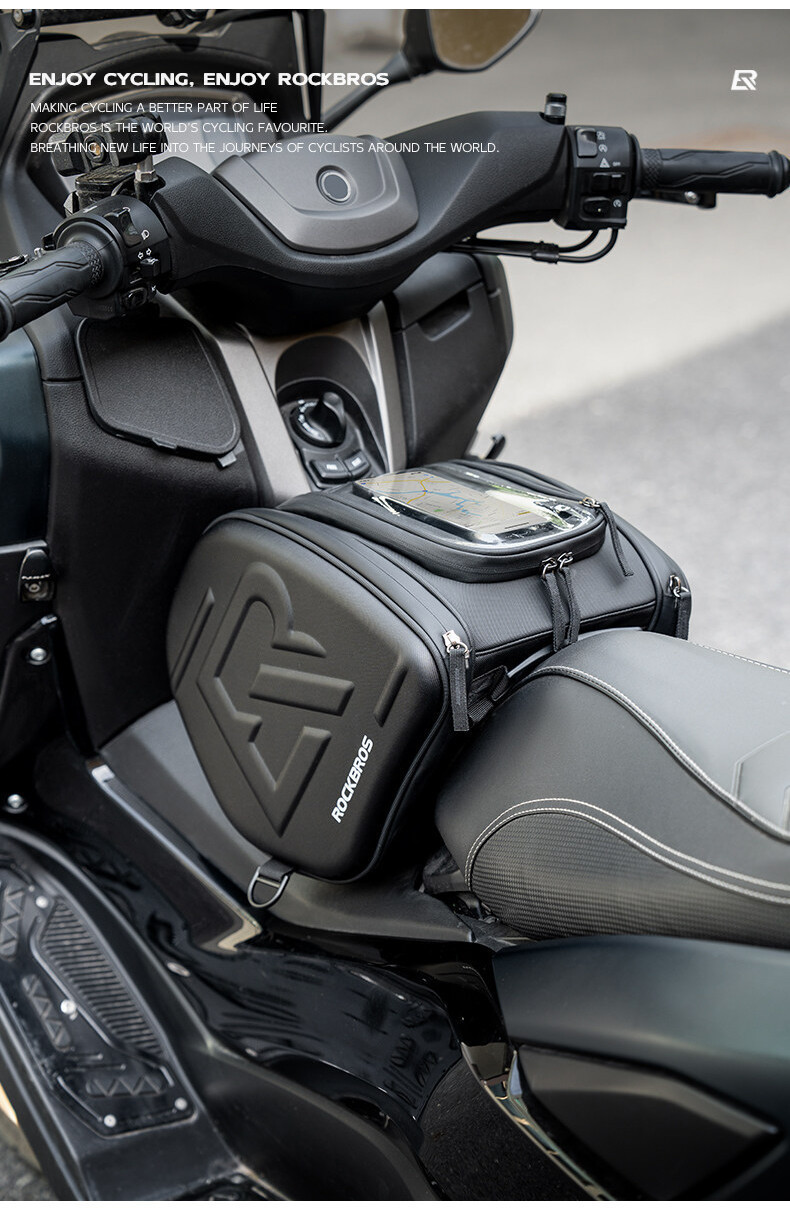 【MY Delivery】ROCKBROS Motor Fuel Tank Bag Hard Sheel Pedal Motorcycle ...