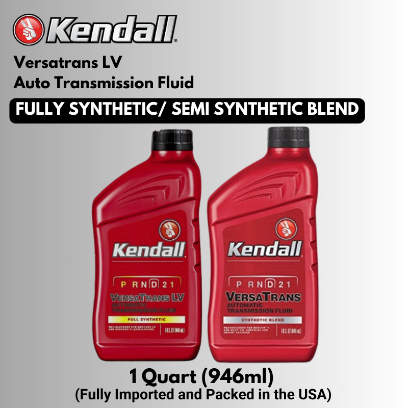 KENDALL Versatrans LV ATF 1-Quart (946ml) (Semi / Full Synth) | Shopee ...